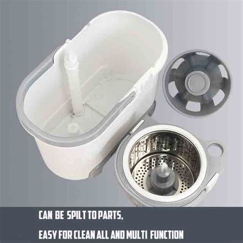 Clean Mop System With Multi Function Bucket And Spin Headkitchen Room