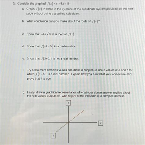 Solved 2 Consider The Graph Of Fxx² 8x18 A Graph Fx