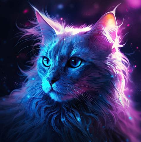 Beauty Bluepurple Cat Kitty By Zari93 On Deviantart