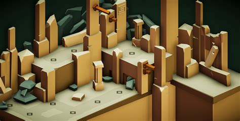 Minimalist Lowpoly Flatgradient Shader