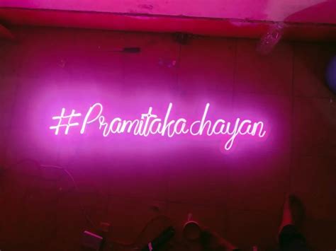 Graphics Pink Led Neon Sign 400v Shape Rectangle At Rs 1200 Sq Ft In