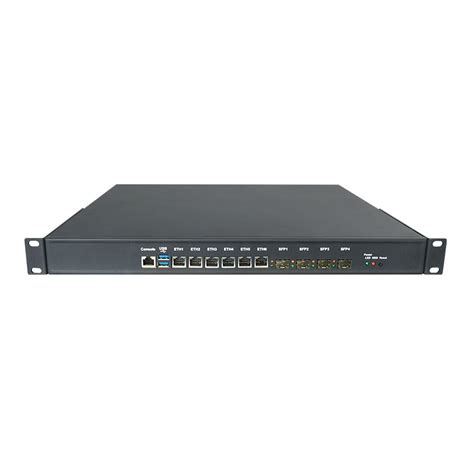 H610 1u Rackmount Server Chassis 4sfp 10g Lan Industrial Firewall Router Mini Pc Industrial