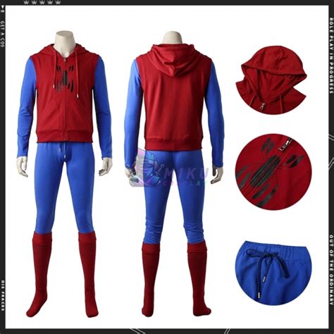 Spiderman Homemade Suit Cosplay Mens Spider Man Homecoming Costume