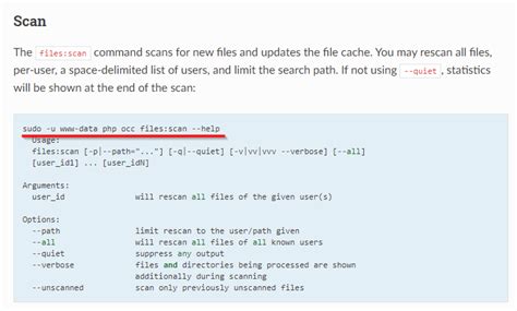 Filesscan Error Solved ℹ️ Support Nextcloud Community