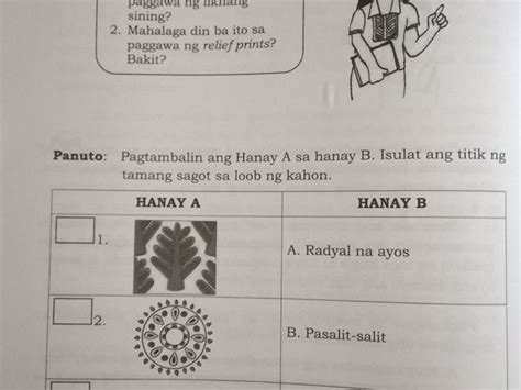 Panuto Pagtambalin ang Hanay A sa hanay B | StudyX