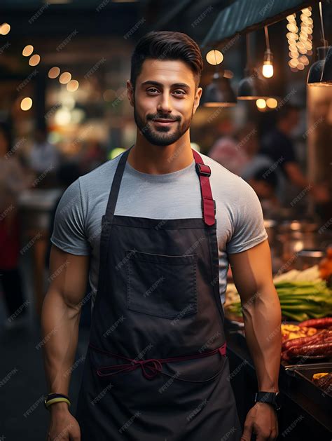Premium Photo A Chef Apron Street Scene Concept Capture Chef Jacket