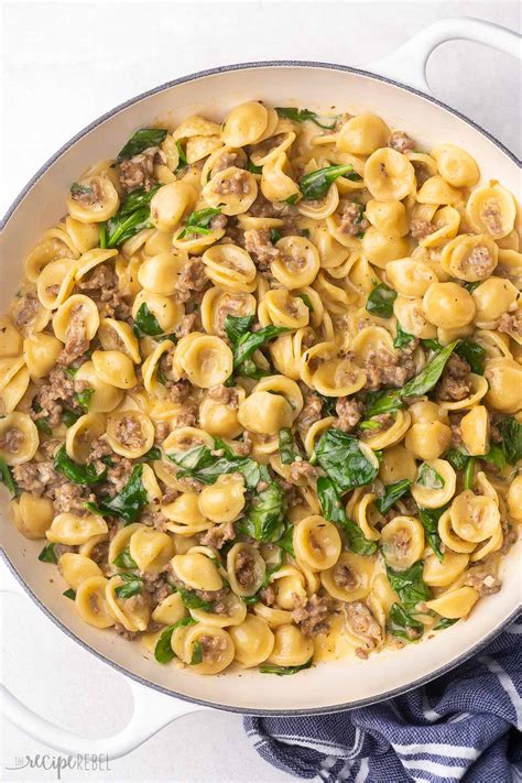 Orecchiette Pasta With Sausage The Recipe Rebel