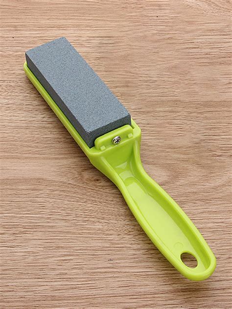 Home Kitchen Knife Sharpener High Hardness Sharpening Stone Practical Anti Slip Base Knife