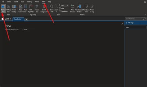 How To Change View In OneNote On Windows PC