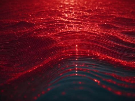 Premium Ai Image A Digital Ocean Made Of Red Computer Code Its