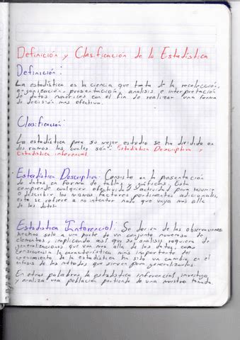Definicion Y Clasificacion De Estadistica Inferencial Pdf