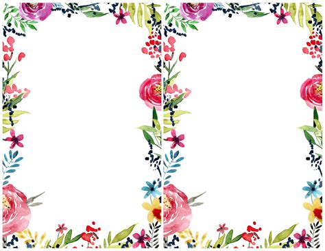 Borders For Paper Clip Art Borders Flower Borders Free Printable