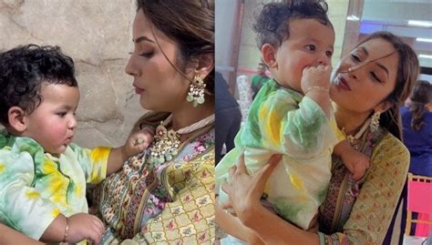 Shehnaaz Gill Showers Bharti Singhs Son With Kisses Watch Bollywood