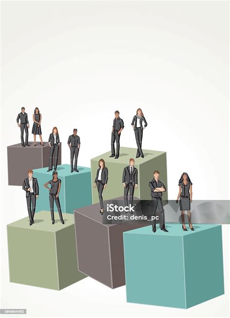 비즈니스 사람들과 3d 큐브 경영자에 대한 스톡 벡터 아트 및 기타 이미지 경영자 그리기 기업 재무와 산업 Istock