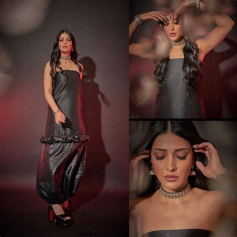 Gothic Grace Shruti Haasan Unveils Her Traditional Fusion Couture In