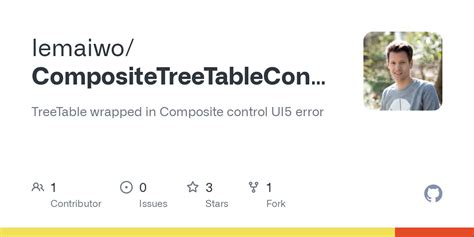 GitHub Lemaiwo CompositeTreeTableControl TreeTable Wrapped In