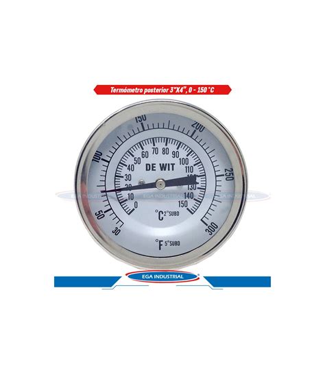 Termómetro bimetálico BMP3X40150 DEWIT