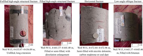 Features Of Various Types Of Natural Fractures From Core Observation Download Scientific Diagram