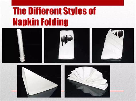 Napkin Folding Ppt PPTX