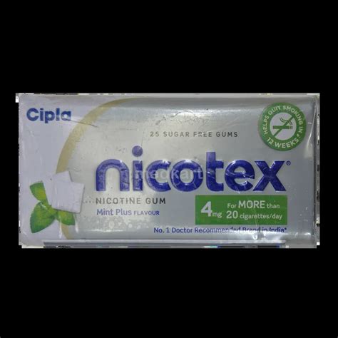 Nicotex 4mg Tablet 25s Price Uses Side Effects And Substitutes Medkart
