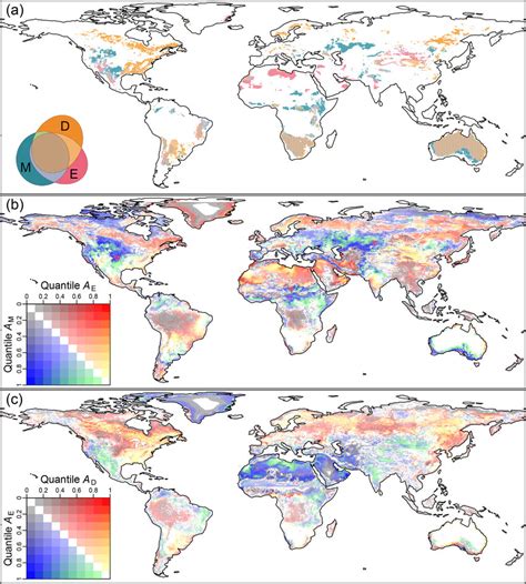 A Spatial Patterns Of Significant A M A E And A D Top 10