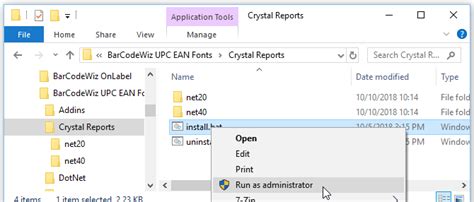 Install UPC EAN Fonts User Function Library UFL BarCodeWiz