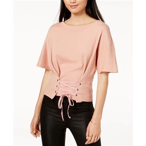 Minkpink Cotton Corset Top 59 Liked On Polyvore Featuring Tops