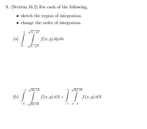 Solved Section For Each Of The Following Sketch Chegg