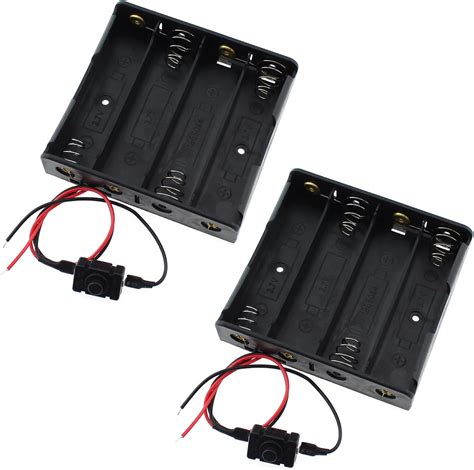Luorng 2pcs 18650 Battery Holder 4 Series Output 148v