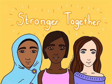 We Are Stronger Together Sisterhood We Are Strong Feminist Movement