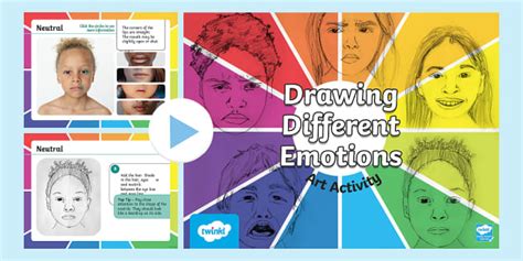KS1 Drawing Different Emotions Art Activity Twinkl