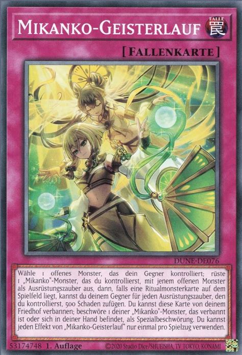 Recollectibles Sammelkarte Yugioh Karte Mikanko Geisterlauf Deutsch Yu
