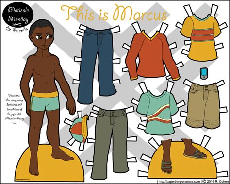 A New Paper Doll Man For Marisole Monday And Friends • Paper Thin Personas