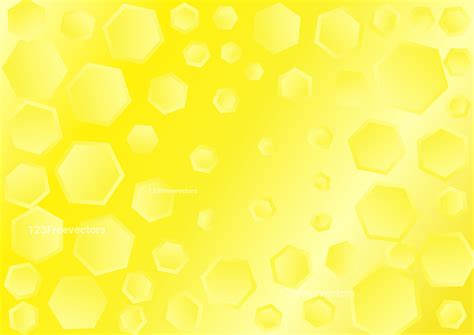 Yellow Gradient Hexagon Background Design