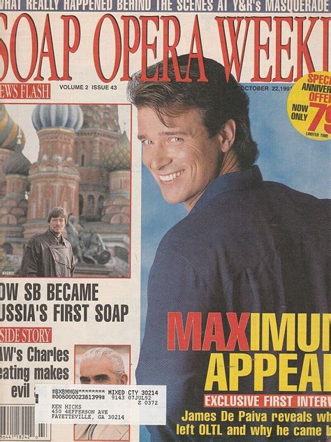 Soap Opera Weekly Oct 22 1991 James Depaiva Charles Keating Jane