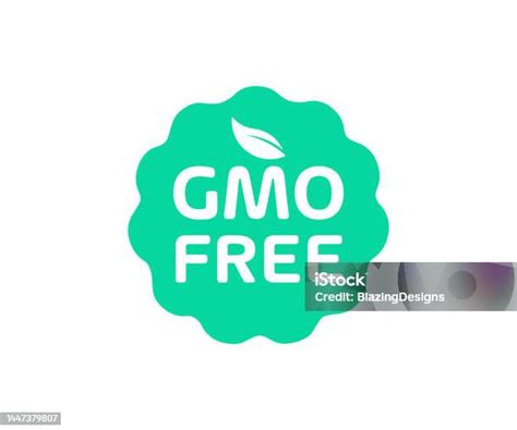 비 Gmo 라벨 또는 스티커 태그에 Gmo 무료 요소 제품 패키지 음식 기호 상징 스티커 제품 무료 알레르겐 라벨 천연 제품
