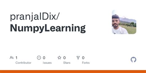 Github Pranjaldix Numpylearning