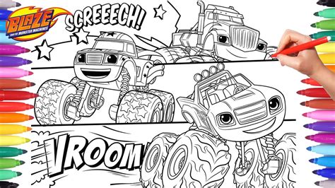 Coloring Pages Of Blaze And The Monster Machines