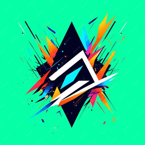 Edgy Abstract Shape For Branding Design Premium Ai Generated Vector