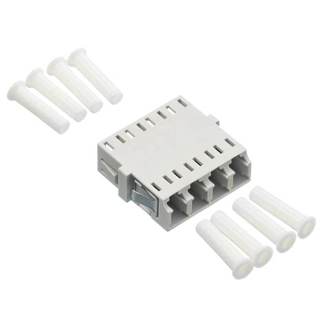 LC UPC Multi Mode Quad Fiber Optical Adapter TELHUA