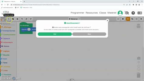 Etape 5 Créer Un Nouveau Projet Sur Vittascience Youtube