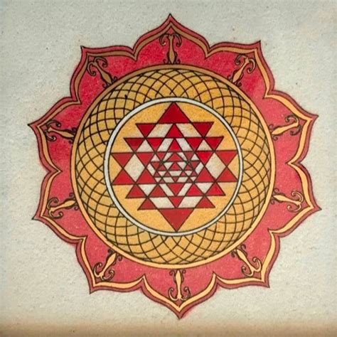 Brown Brass Gemstone Shree Yantra, Size: 6"x6" X Inch (w X L) at Rs ...