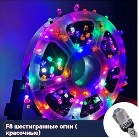 Гирлянда электрическая светодиодная 100 огней 50 метров - купить по ...
