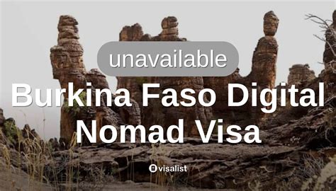 Burkina Faso Digital Nomad Visa For Eritrea Citizens 2025 Visa List