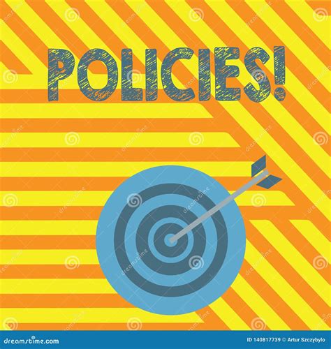 Handwriting Text Writing Policies Concept Meaning Business Company Or