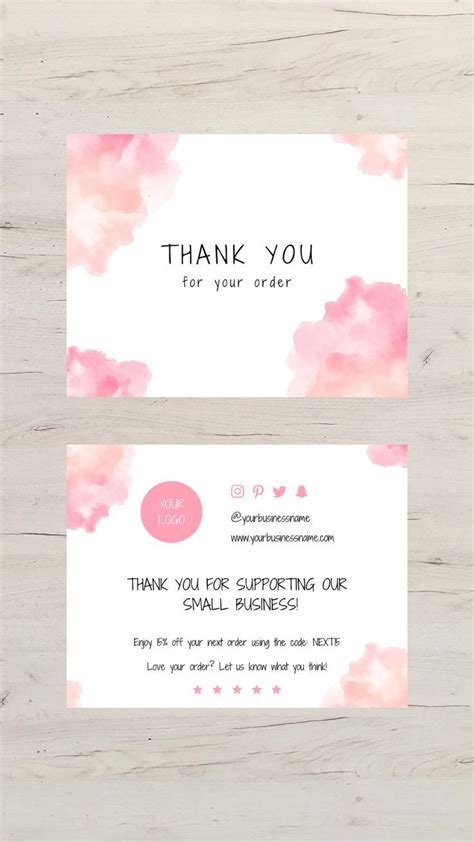 50 Cute Things Inside Thank You Cards Pre Made Thank You Note Artofit