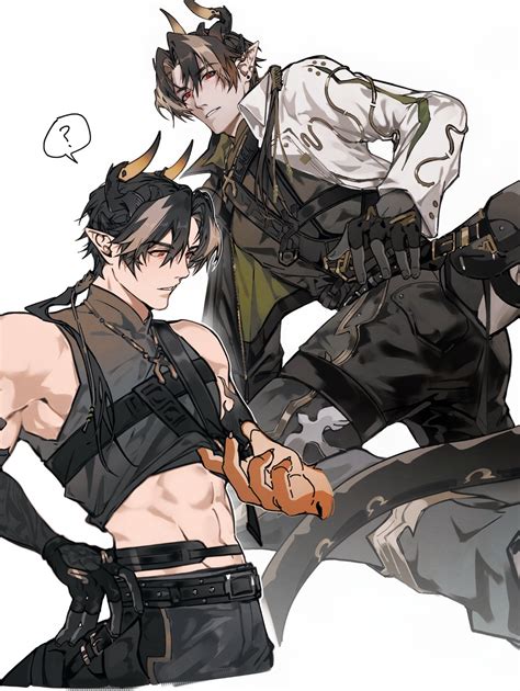Chong Yue Huai Tianpei And Chong Yue Arknights Drawn By Gyulseu