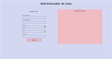 Github Lsaysayl React Administrador Citas Aplicaci N Simple De React