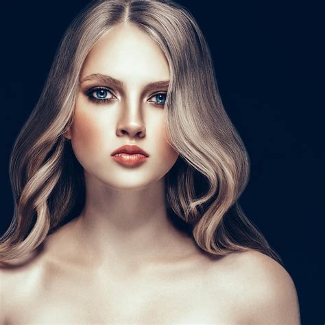 Premium Photo Beautiful Blonde Woman Beauty Model Girl With Perfect