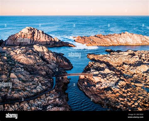 Sunrise Drone Image At Canal Rocks In Yallingup Western Australia